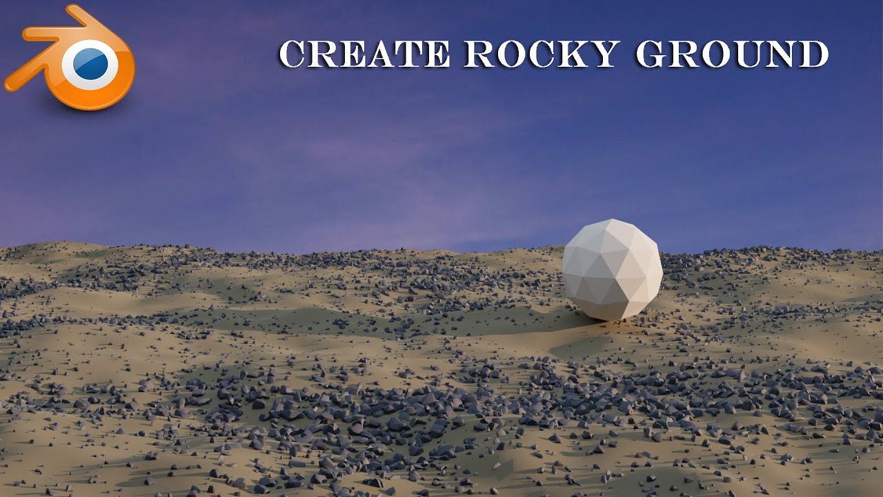 Quick Blender tutorial - How to create rocky ground #oe242
