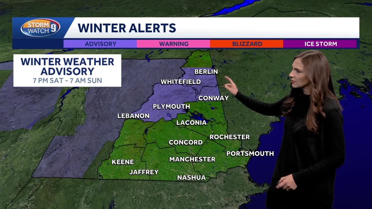 Video: Winter weather advisory issued up north; Rain, mix, snow ...