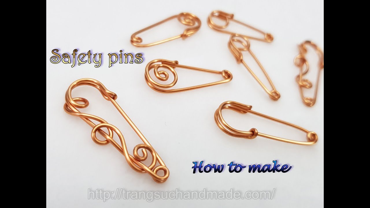 Simple safety pins from copper wire - A little change you have got a ...