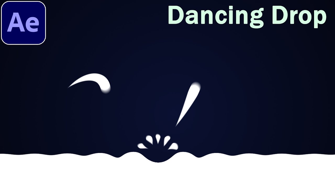 How to use Shape Layer to make water drops dance in After Effects #oe333