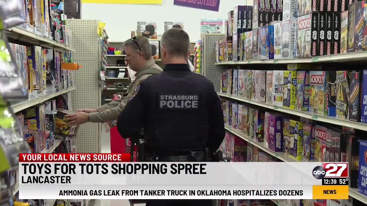 Midstate police officers participate in Toys for Tots