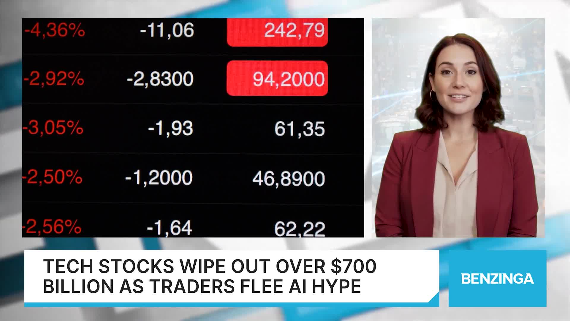 Tech Stocks Wipe Out Over $700 Billion As Traders Flee AI Hype