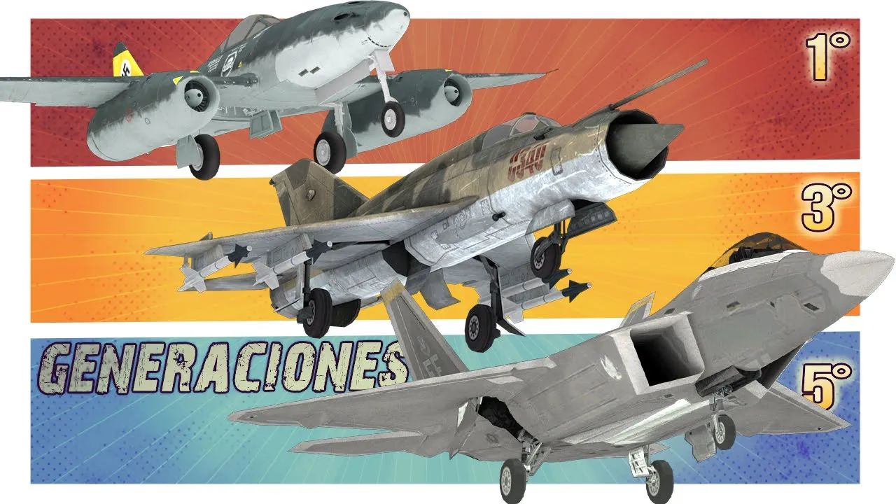 ¿Qué significa la generación de un avión de combate?