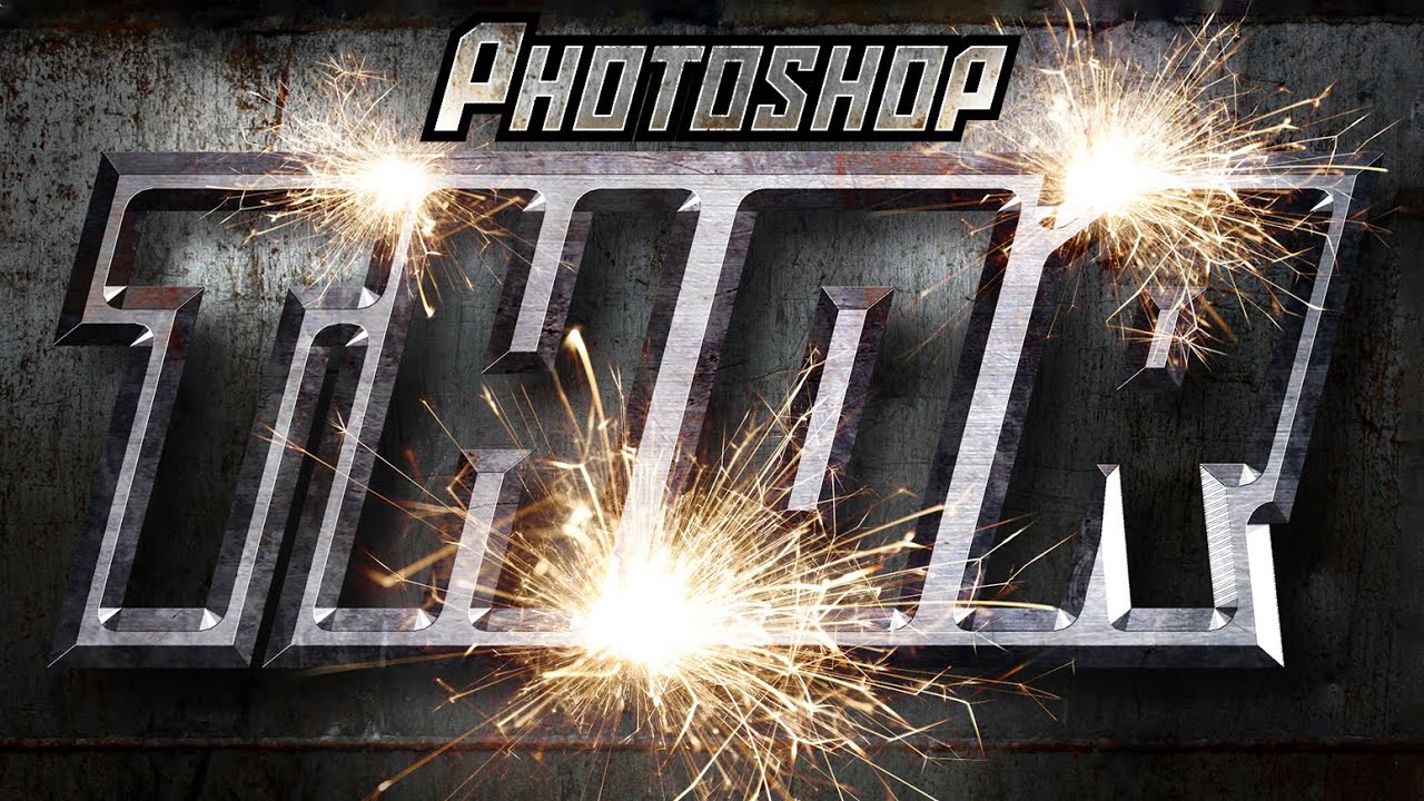 Photoshop: How to Create a Powerful, Metal Text Effect with Explosive ...