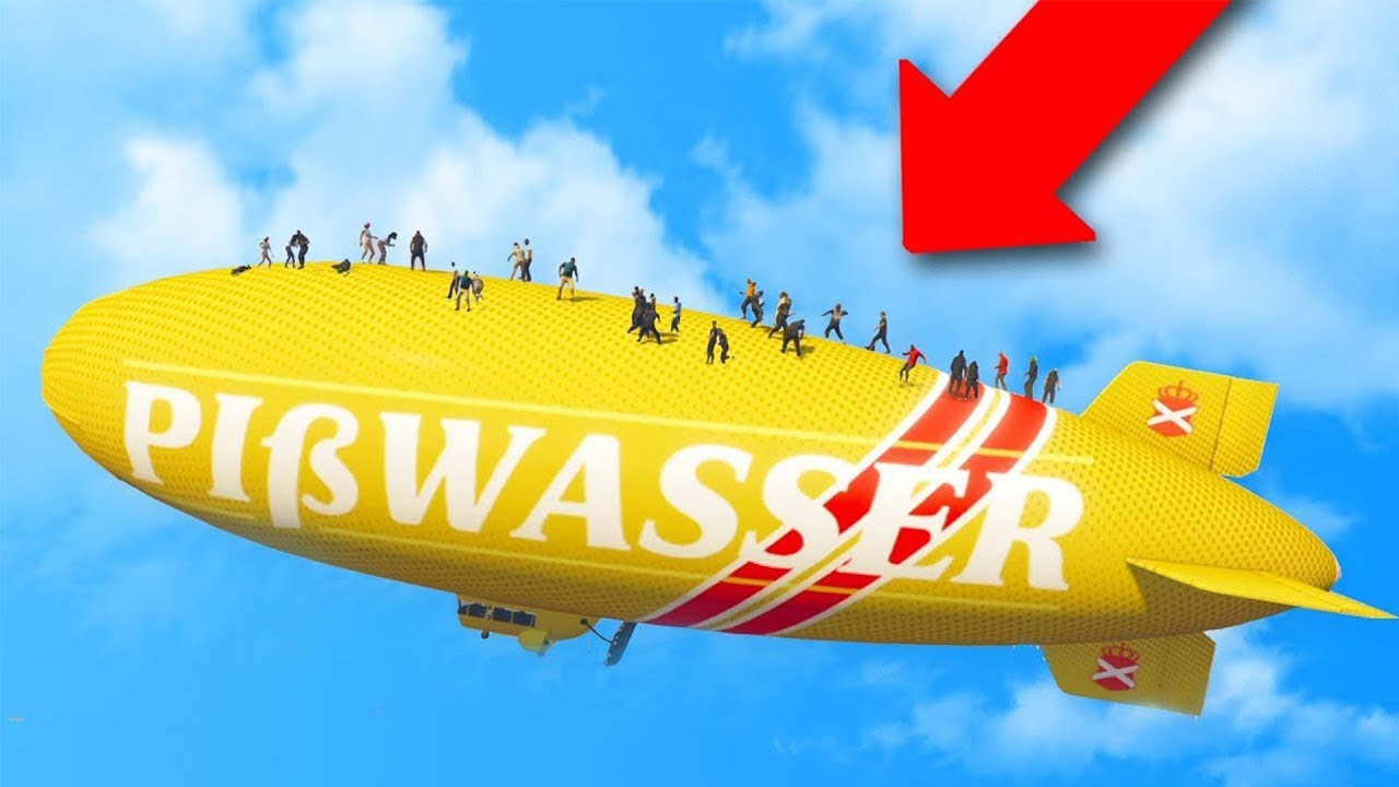 Fighting the entire lobby on a blimp! | GTA 5 thug life #181