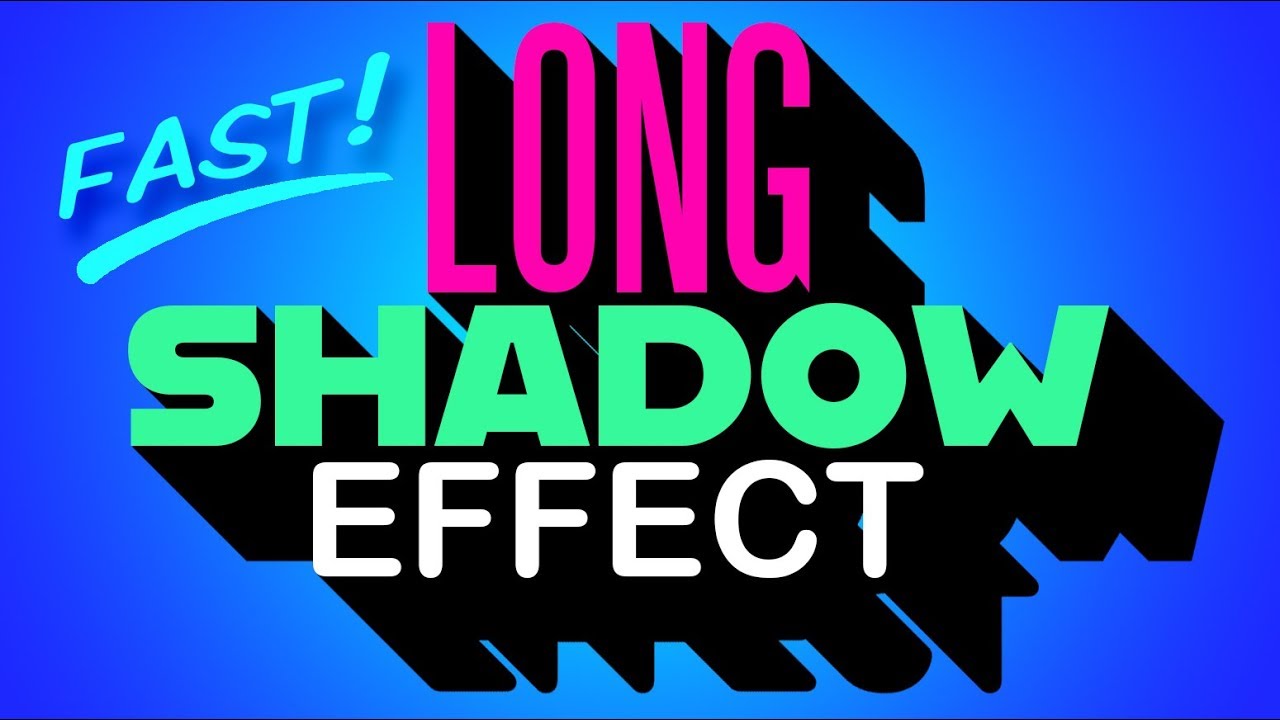 Photoshop quick tip: Easiest way to create long, solid, drop shadows!