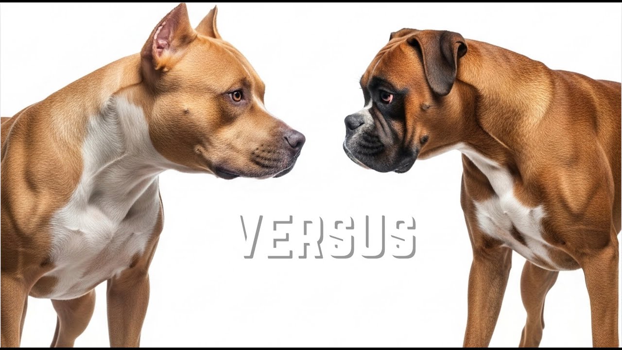 The ultimate showdown: Pitbull vs boxer