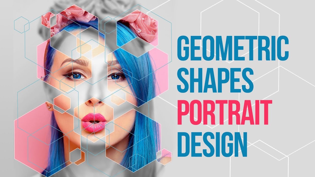 Photoshop: How to design & create an awesome polygon portrait!