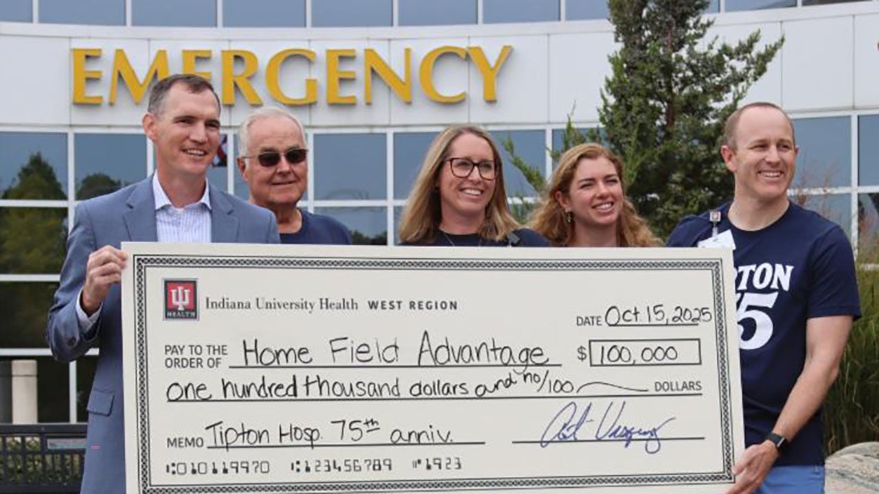 IU Health Tipton medical staff pledges $100,000 to baseball complex