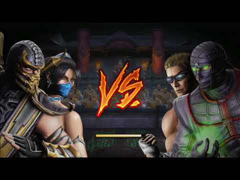 Mortal Kombat tag ladder on expert - Scorpion and Kitana (no matches lost)