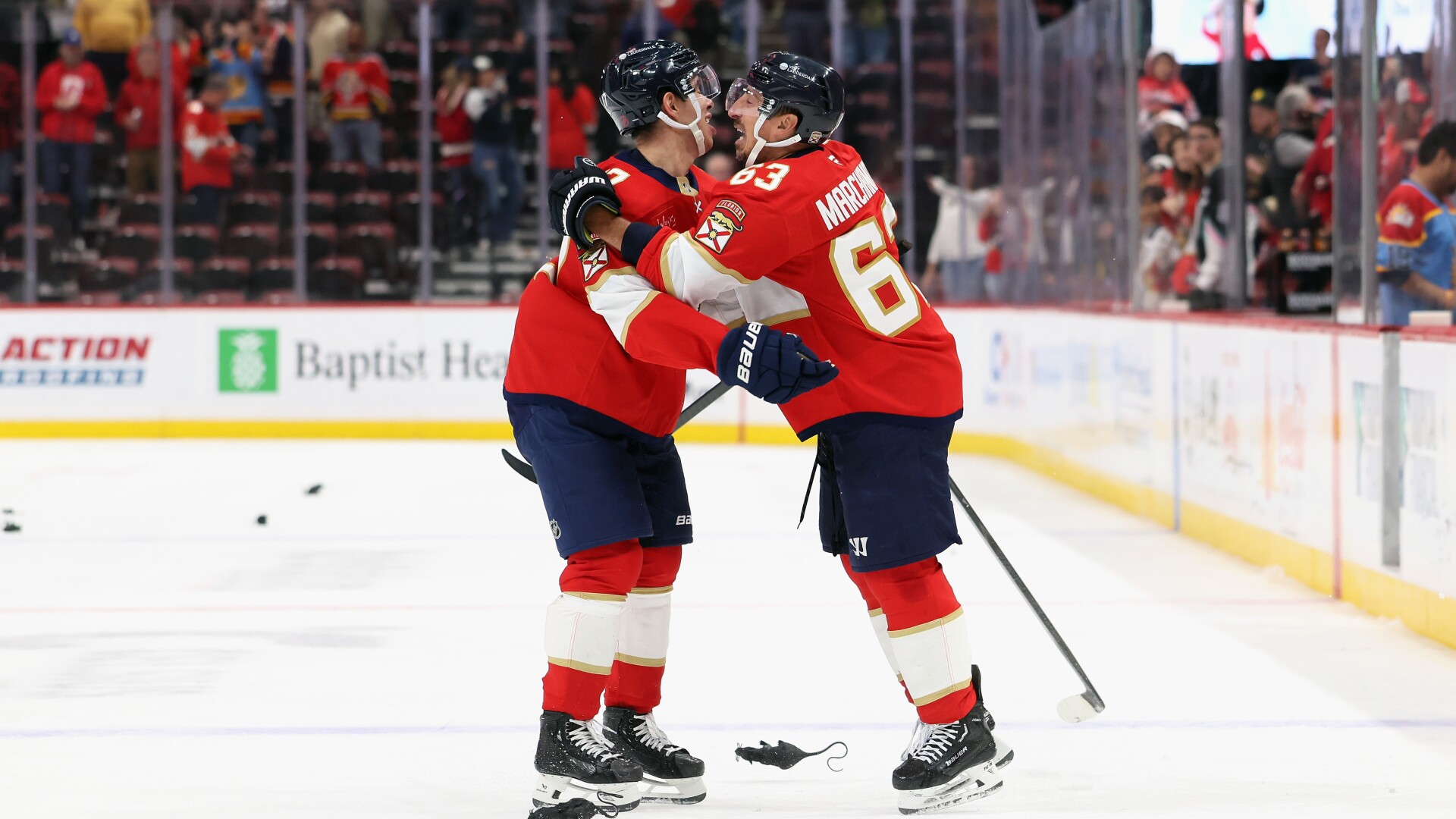 Marchand reaches 1,000 points, Reinhart scores twice as Panthers beat ...