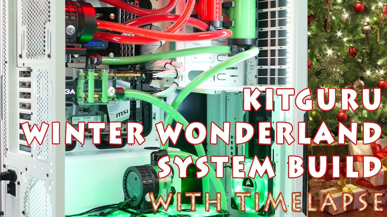 Winter Wonderland Christmas PC system - 2 and 3 loop build with timelapse