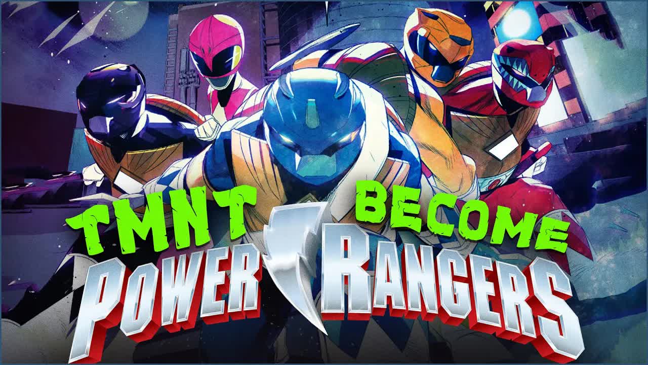 Teenage Mutant Ninja Turtles become Power Rangers