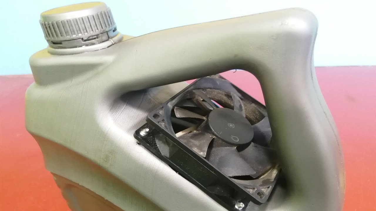 Amazing idea! Air cooler from engine oil bottle