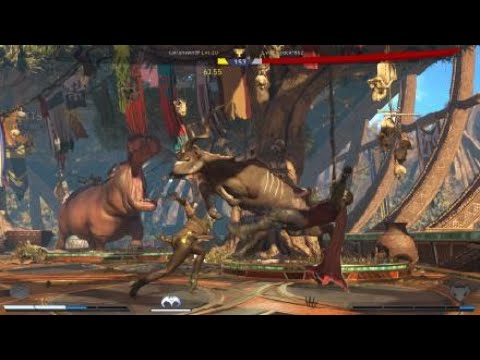 Injustice 2 online matches - Batman vs Supergirl and Catwoman vs Robin