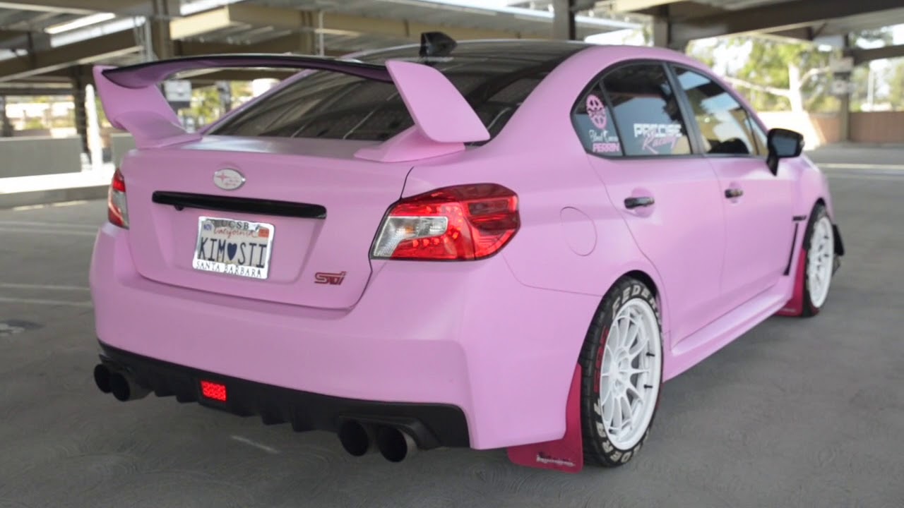 Bubble gum pink Subaru WRX STI - Edit