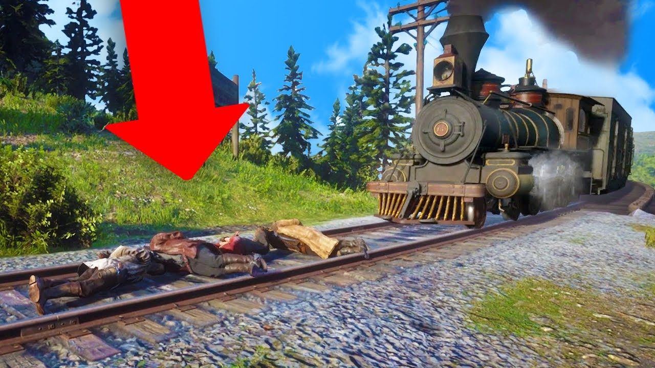 TYING PEOPLE TO THE TRAIN TRACKS ONLINE! | Red Dead Redemption 2 Online ...