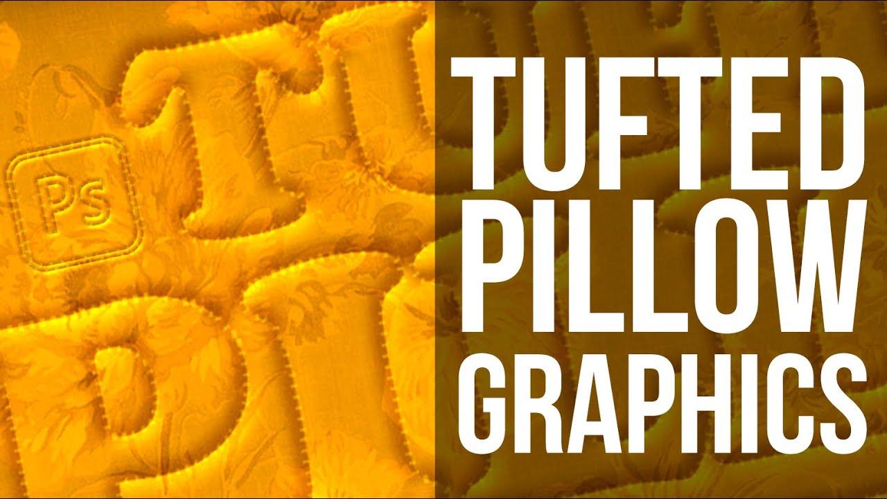 Photoshop: How to create the tufted, pillow effect