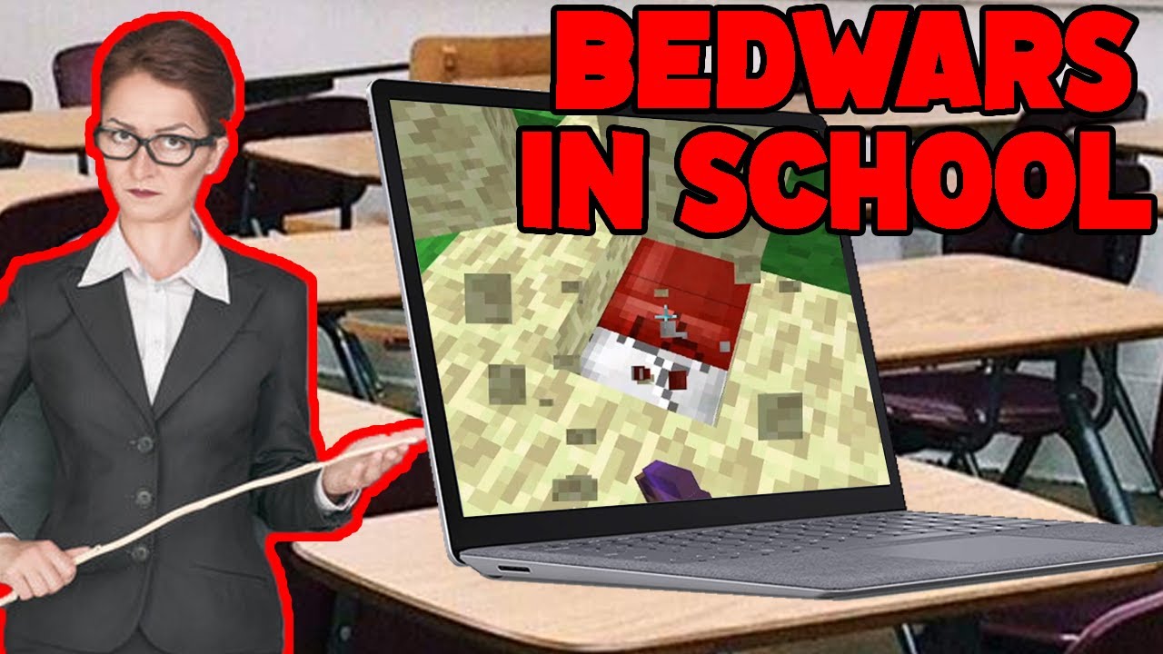 Winning Bedwars during school without my teachers knowing