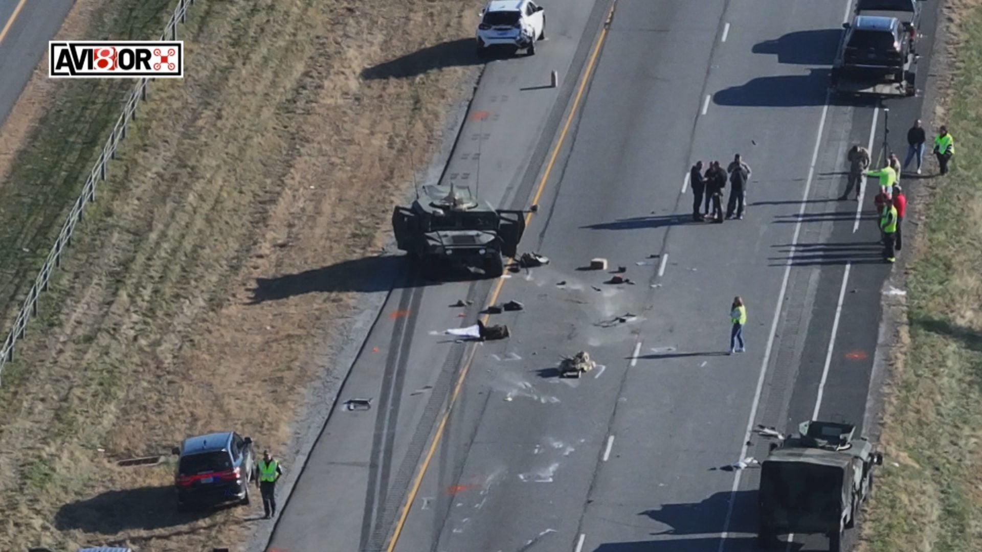 National guardsman killed in 3-vehicle crash on southbound I-65