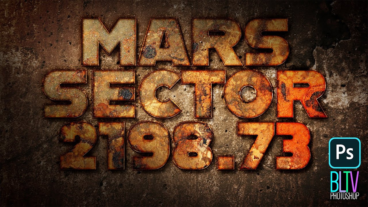 Photoshop: Create dramatic, eroded metal text on a concrete wall