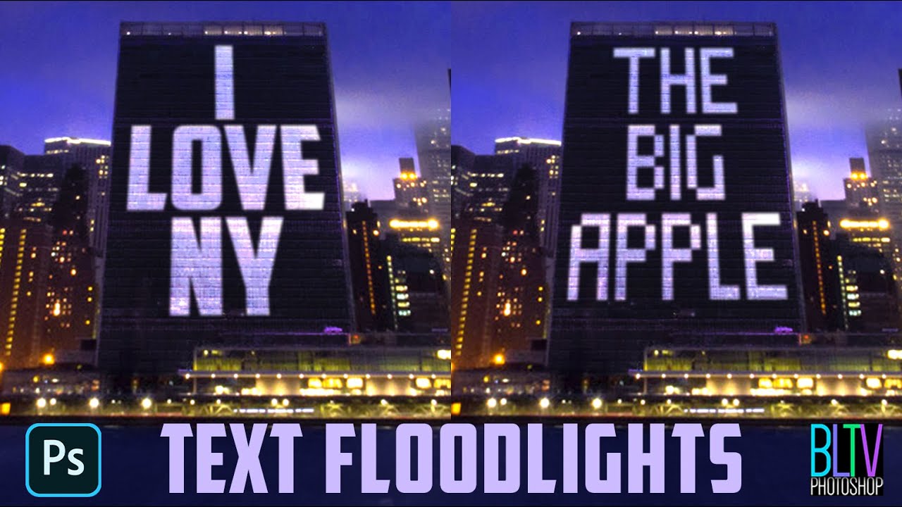 Photoshop: Create Projected Text onto a Building or Wall