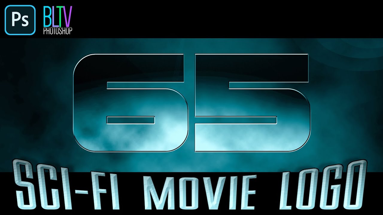 Photoshop: How to create the powerful '65' sci-fi movie title design!