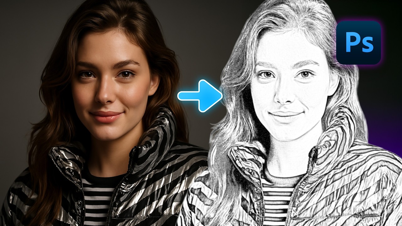 How to create a pencil drawing in Photoshop