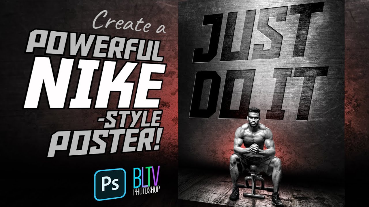 Photoshop: Create a powerful, NIKE-style poster!