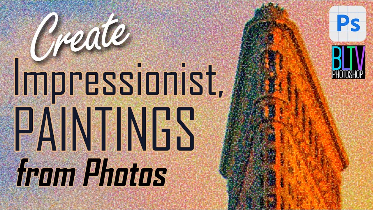 How to create beautiful impressionist pointillist paintings from photos ...