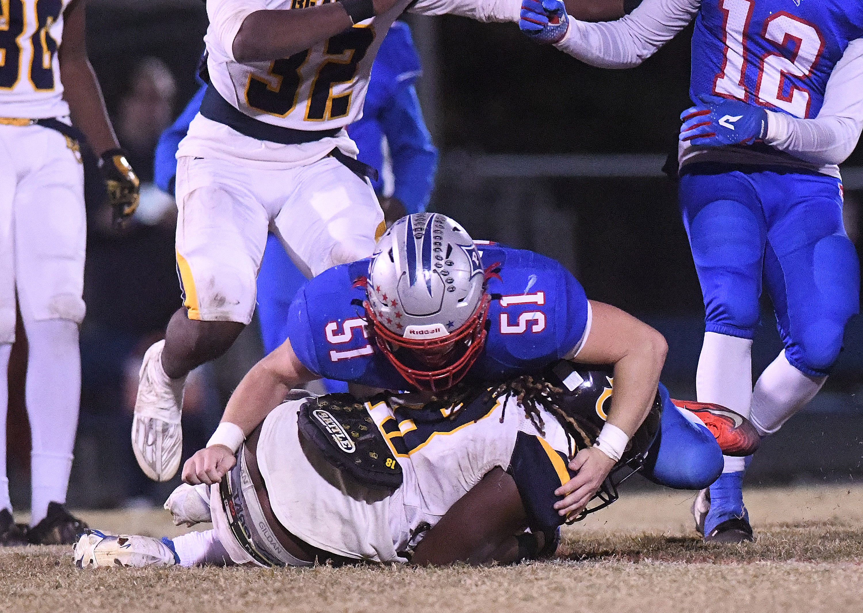 2025 NCHSAA high school football playoff brackets after Round 2 games