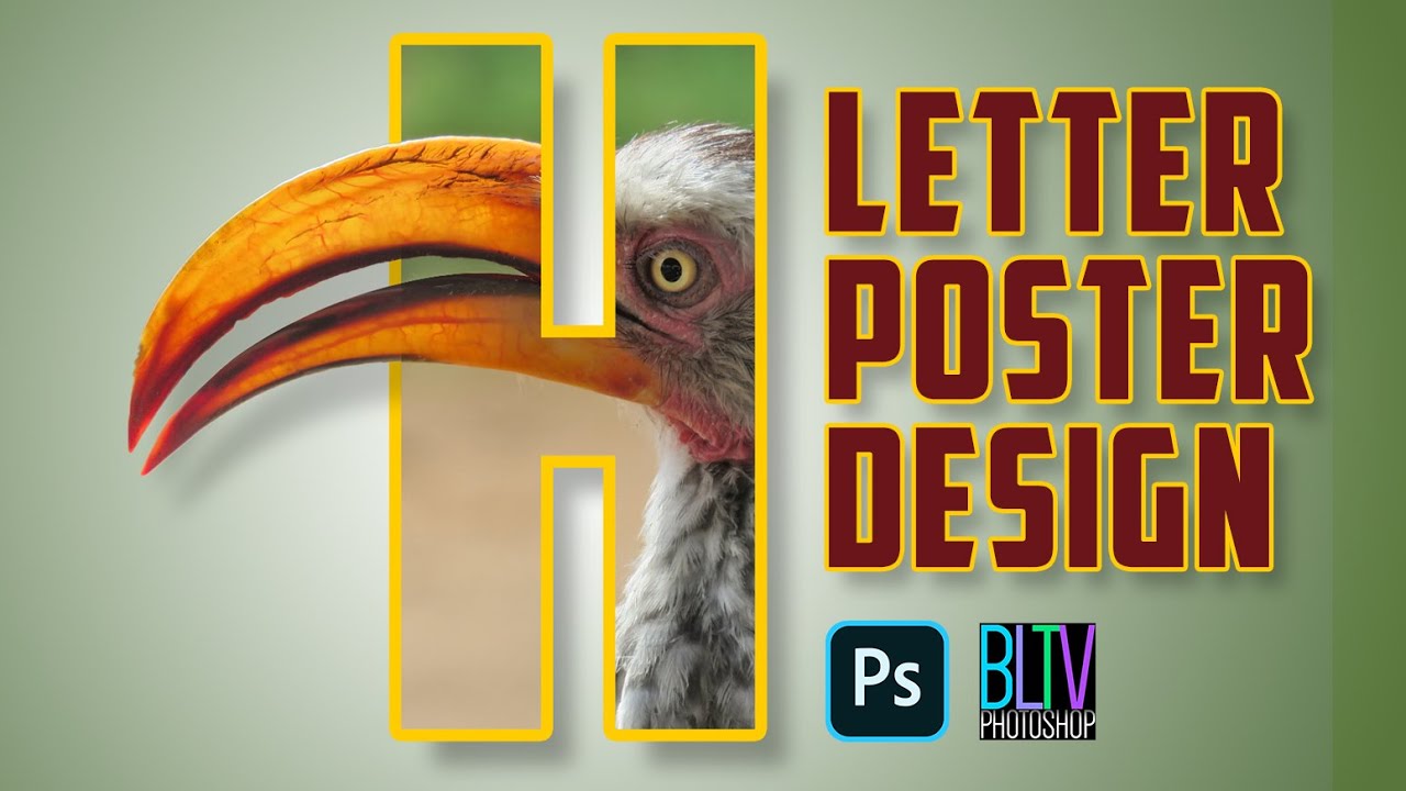 Photoshop: How to create pop-out letter poster designs