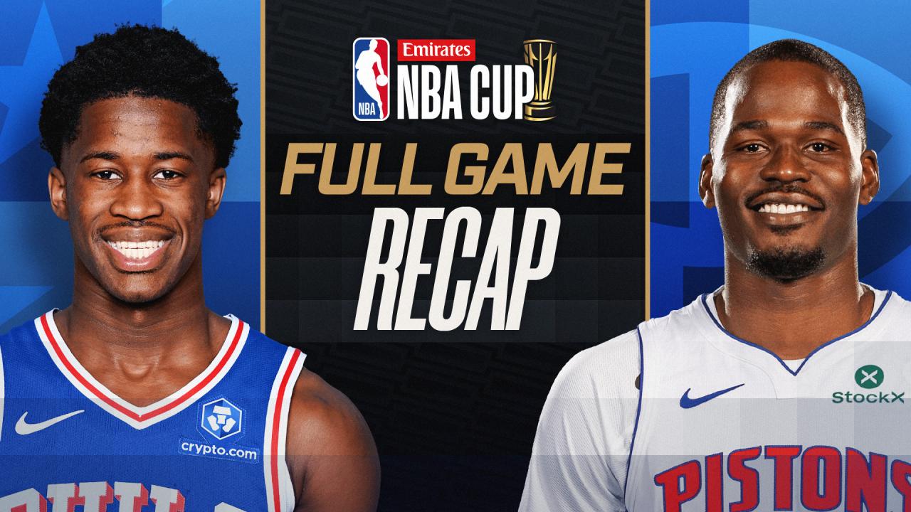 Game Recap: Pistons 114, 76ers 105