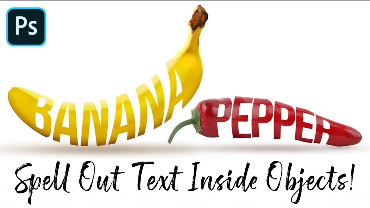 Photoshop: Spell out text inside objects!
