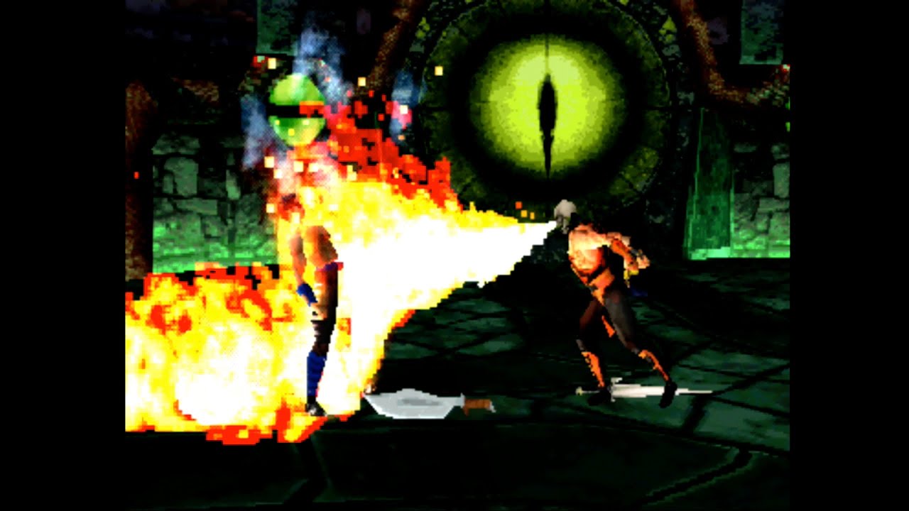 Mortal Kombat 4 playthrough (PS1 version) - Scorpion
