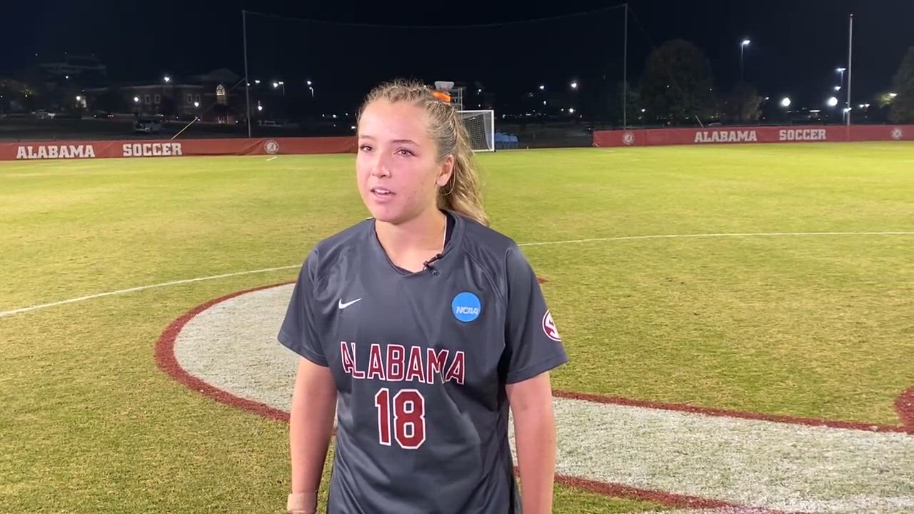 Alabama soccer's Maddie Padelski after NCAA tournament win
