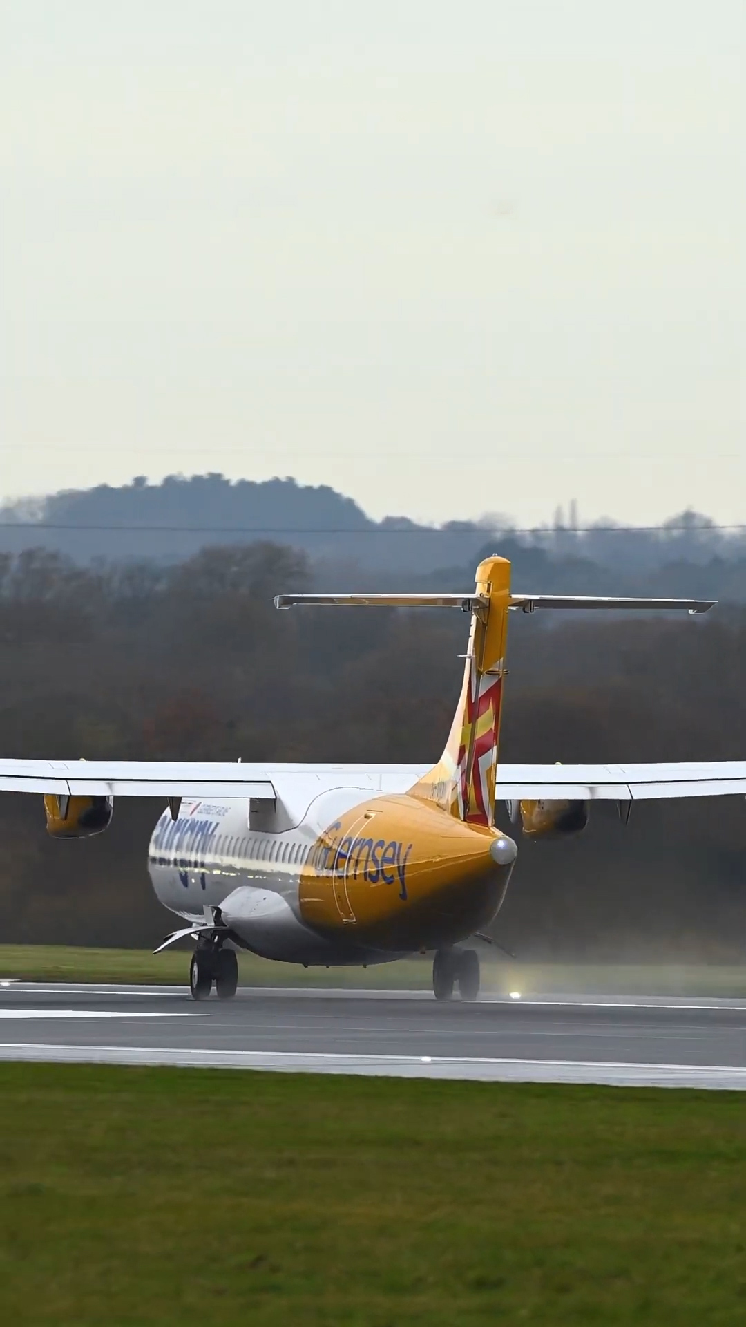 ATR 72 Up-Close Take-Off at the Airport