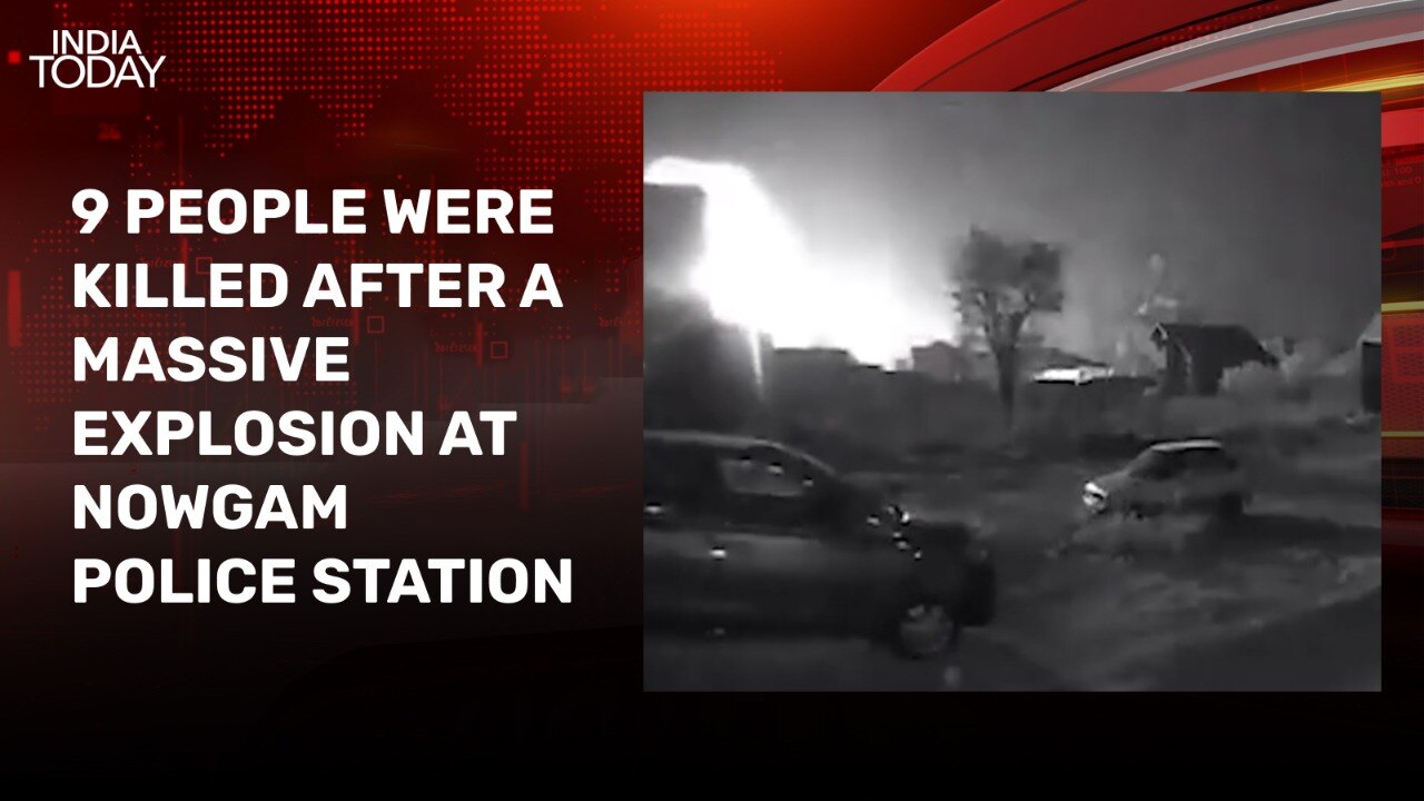 Caught on camera: Moment explosion occurred at Nowgam police station