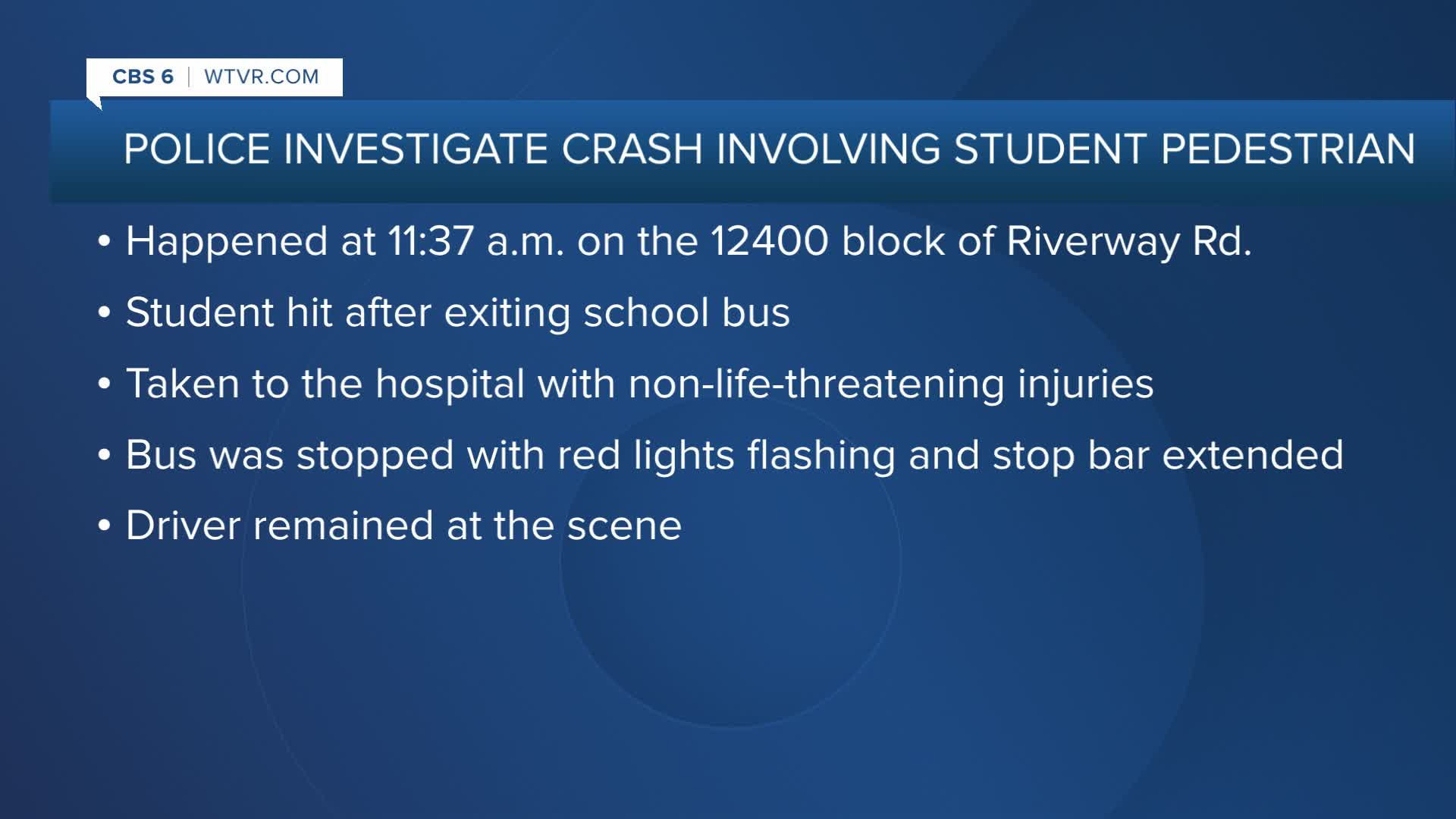 Driver hits student getting off school bus in Chesterfield County ...