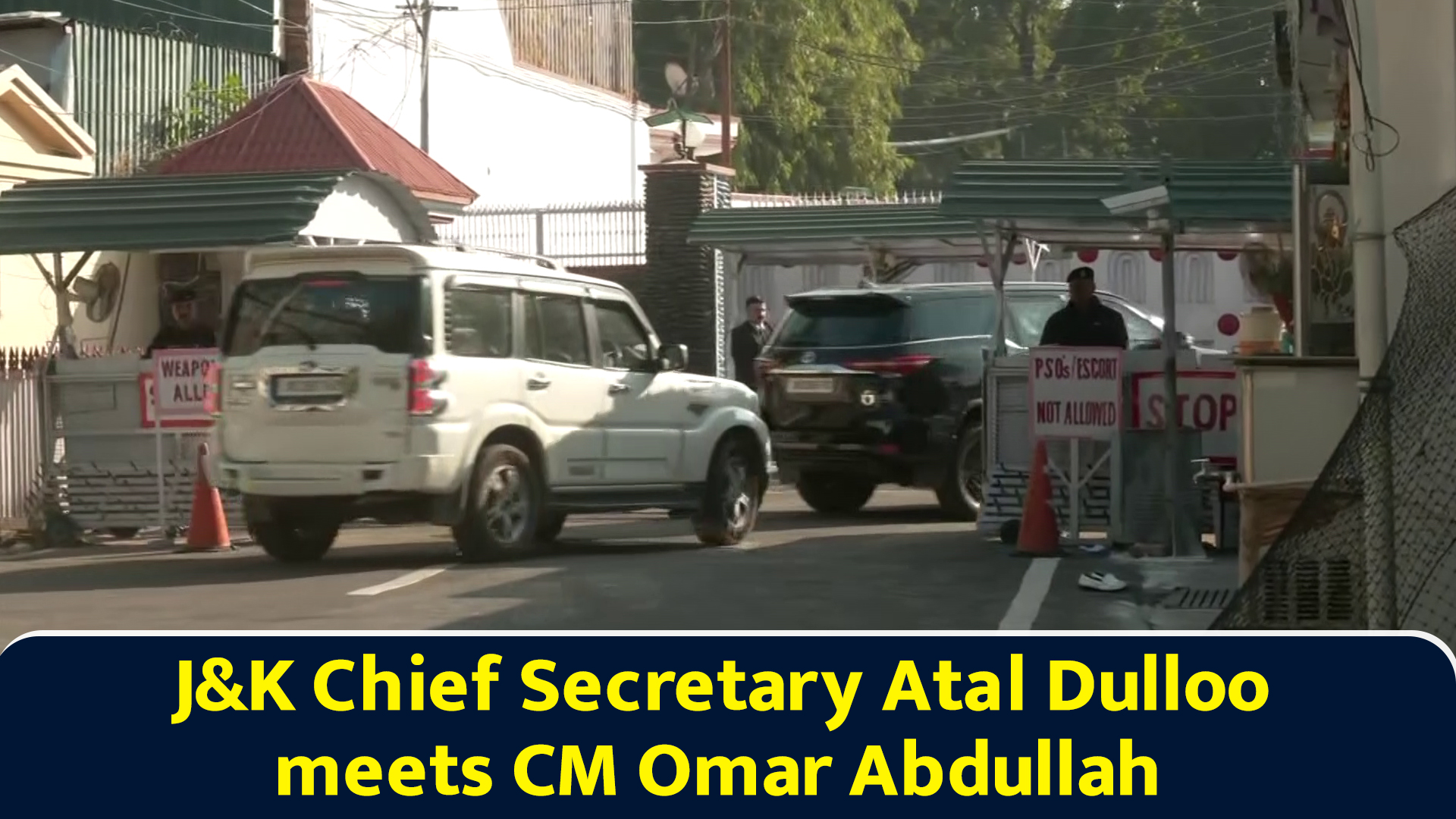J&K Chief Secretary Atal Dulloo meets CM Omar Abdullah