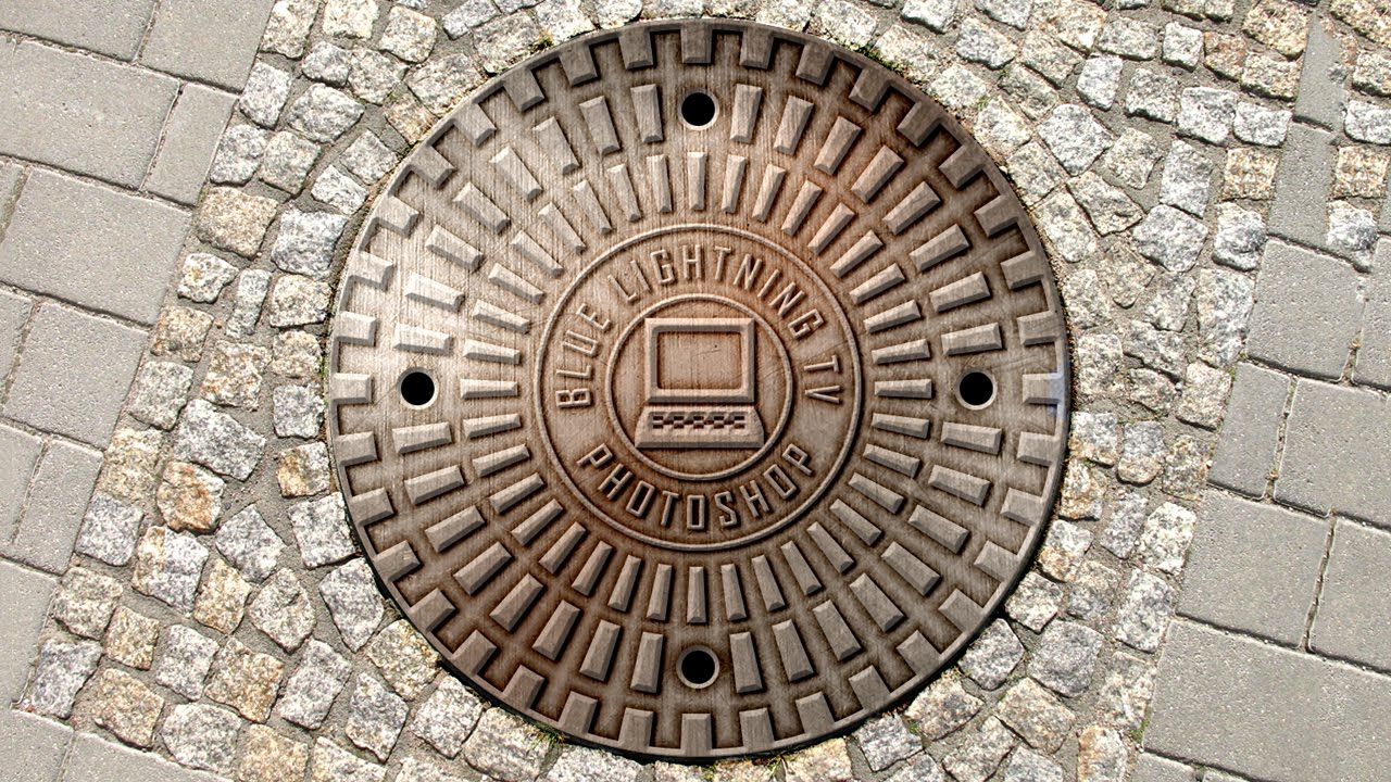 Photoshop tutorial: How to design & create your own custom manhole cover