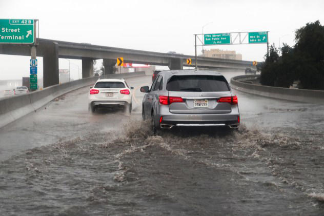 California hit by flooding, snow, landslides, winds, wildfires, and an ...