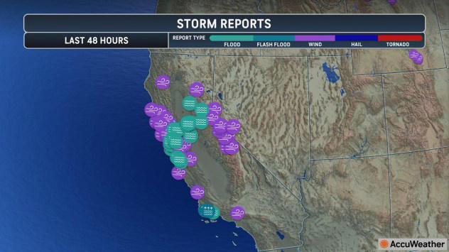 California hit by flooding, snow, landslides, winds, wildfires, and an ...