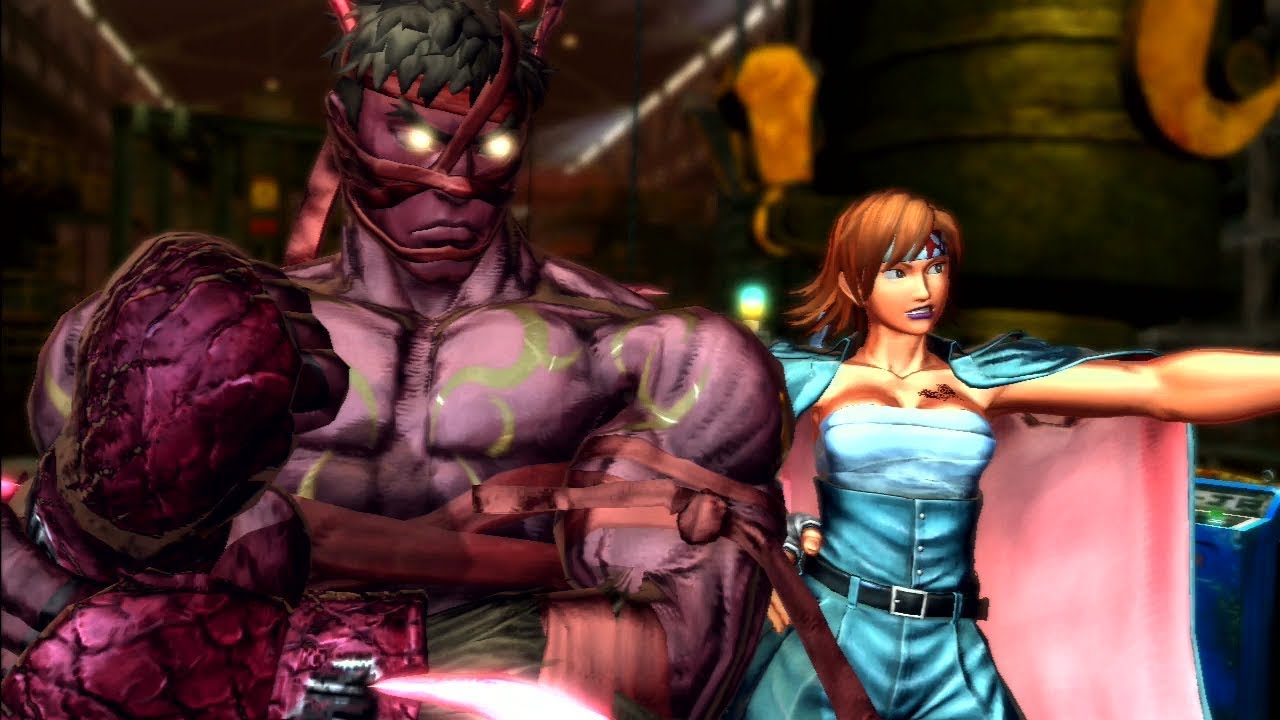 Street Fighter X Tekken playthrough - Ryu and Asuka (team evil descendant!)