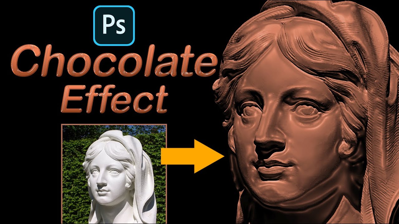 Photoshop: How to quickly create the look of solid chocolate from ...