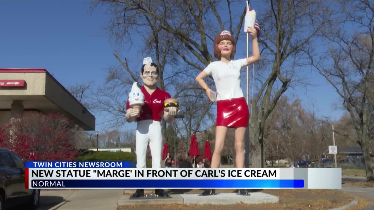 New statue "Marge" in front of Carl's Ice Cream