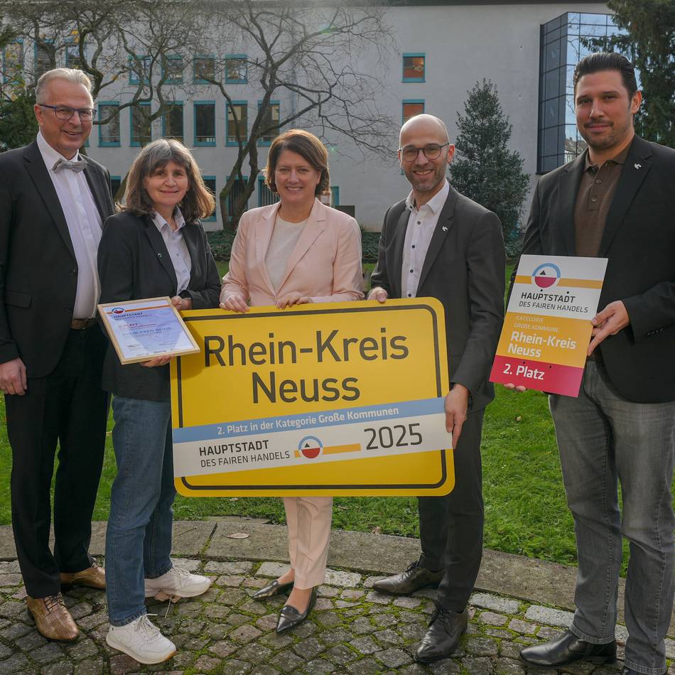 Rhein-Kreis Neuss bekommt Fairtrade-Auszeichnung