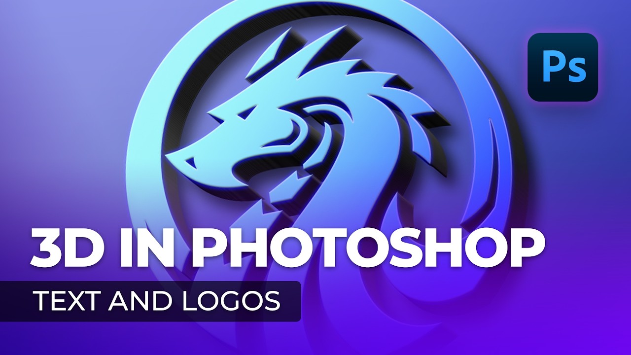 How to make 3D text in Photoshop 2025 (Easy!)