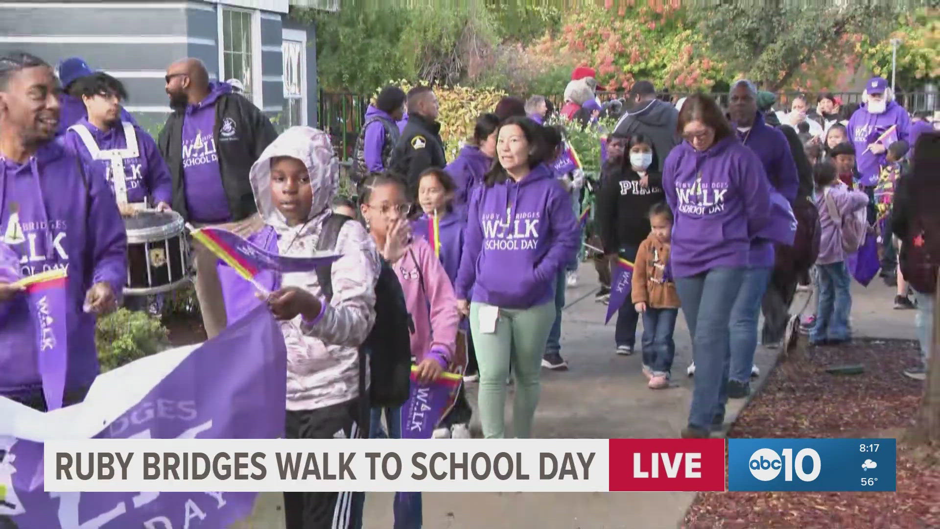 Students celebrate Ruby Bridges walk to school day