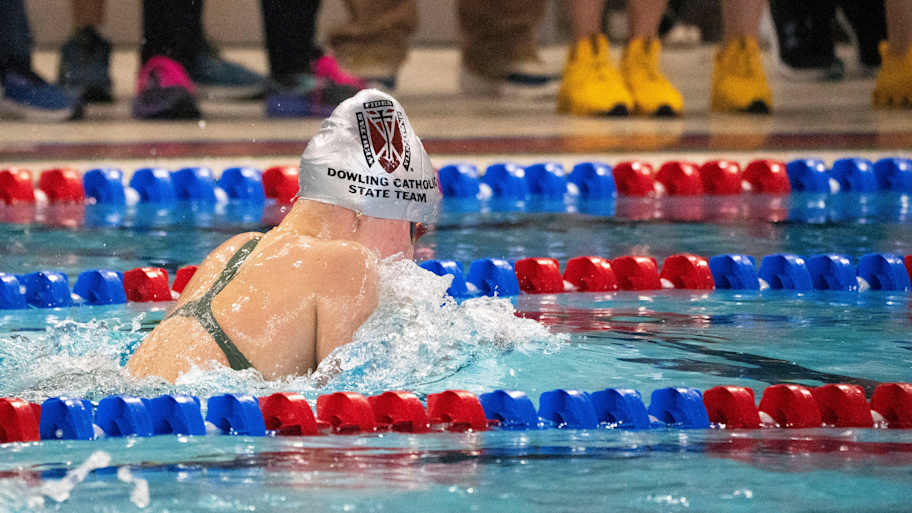 Dowling Catholic Dominates Iowa Girls State Swimming Championships